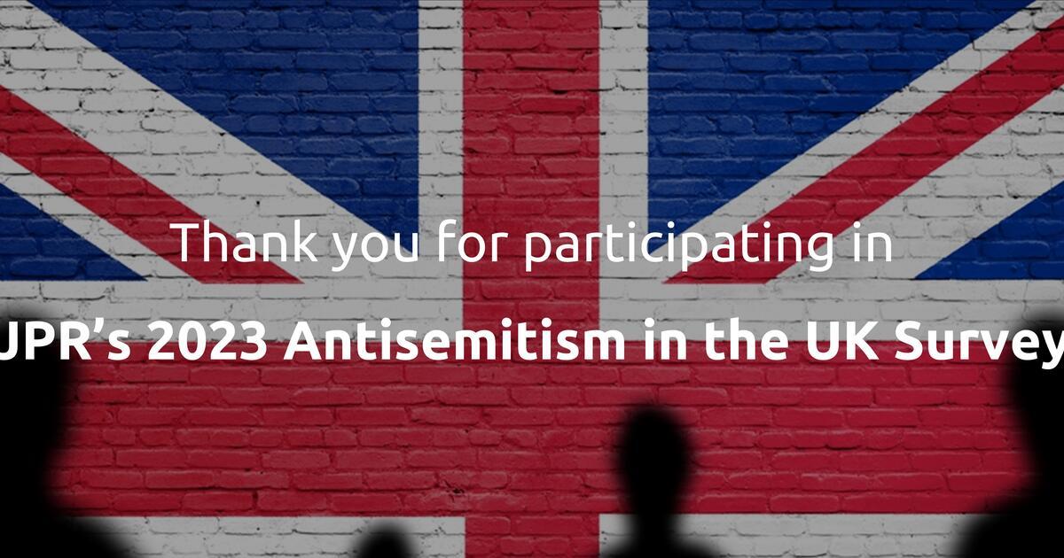 Thank you for completing the survey | JPR